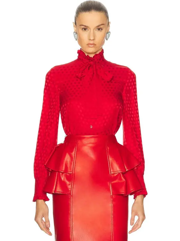 Valentino Garavani La Cour De Coeur Cuori Shirt - Red