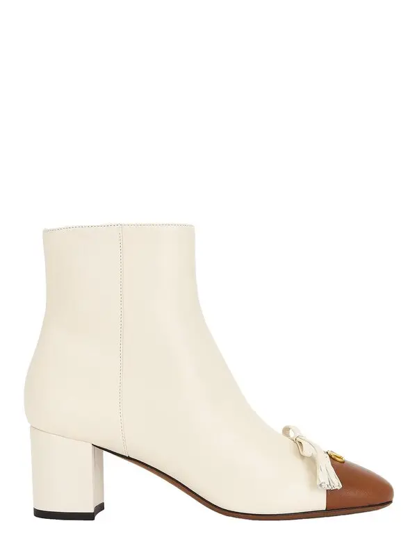 Valentino Garavani Valet Du Roi Boots - Butter White & Tobacco