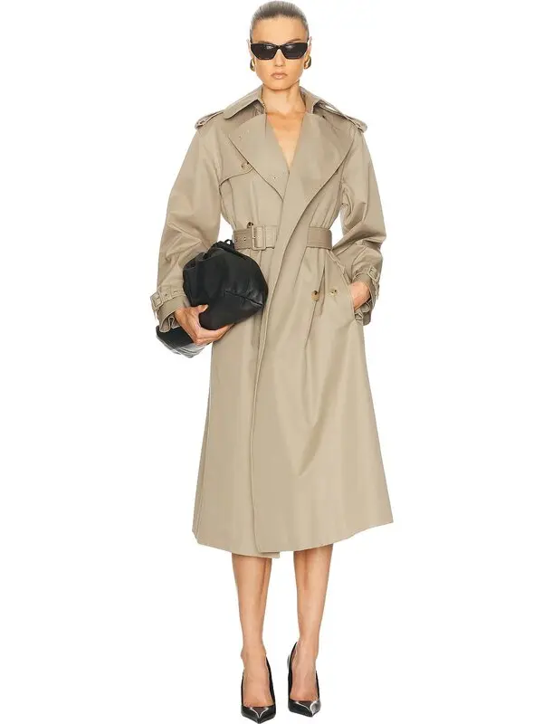 Alexander McQueen Trench Coat - Beige