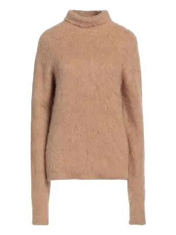 Sportmax Turtleneck In Alpaca Wool Blend - Beige