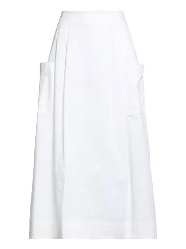 Alpha Studio Flared Midi Skirt - White
