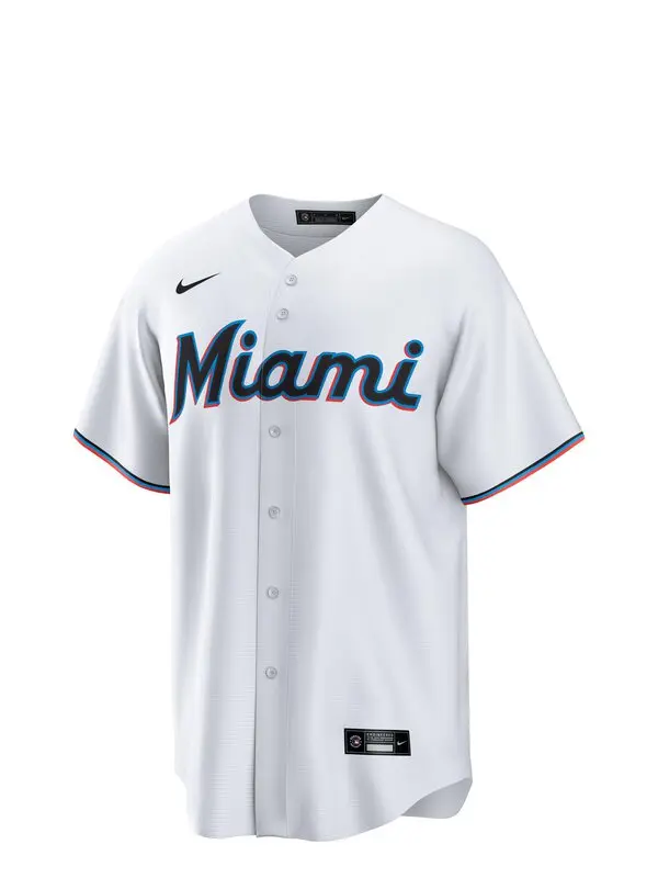 Nike Sandy Alcantara Miami Marlins Mlb Replica Jersey - White