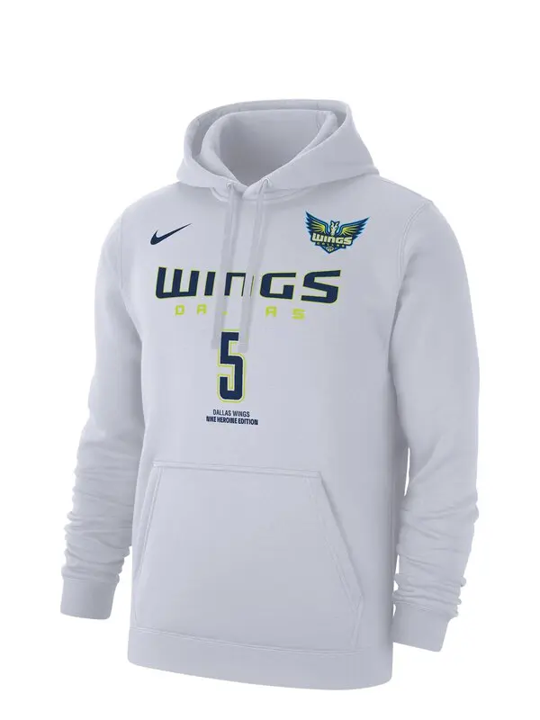 Nike Paige Bueckers Dallas Wings Club Wnba Fleece Pullover Hoodie - White
