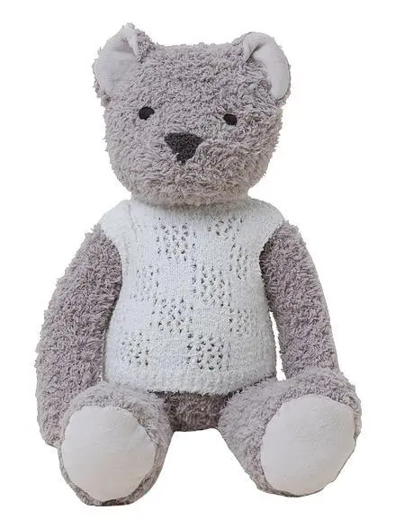 Barefoot Dreams Cozychic Bear Buddie With Vest - Taupe & Cream