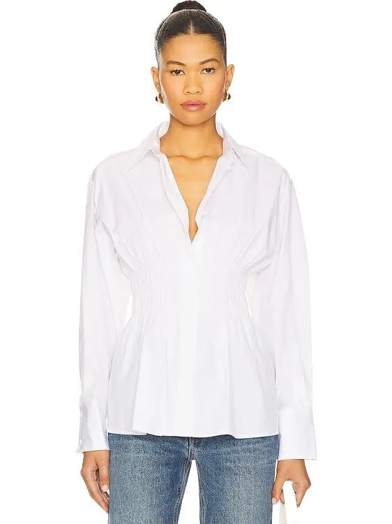 Rag & Bone Blythe Poplin Shirt - White