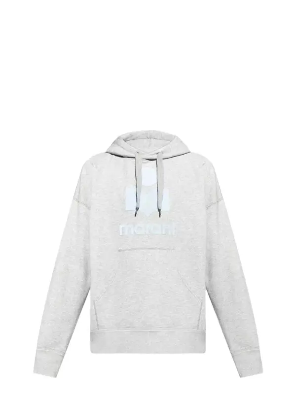 MARANT Logo-print Hoodie - Blue