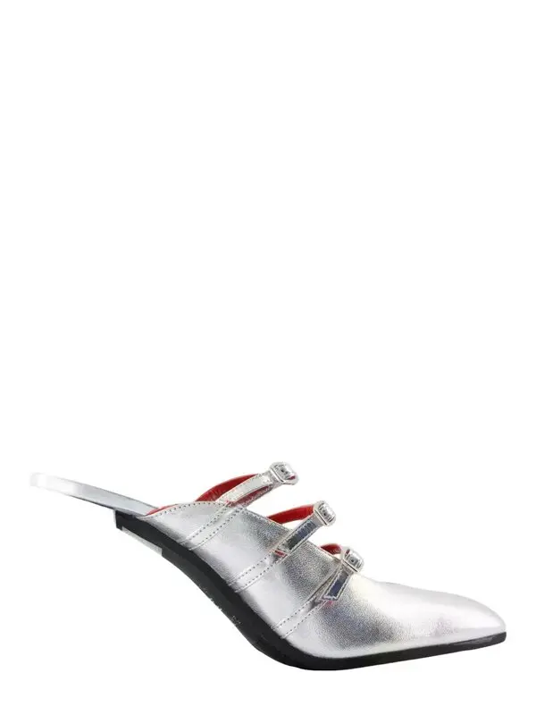 CAREL 85mm Fatale Buckle-detail Pumps - Silver
