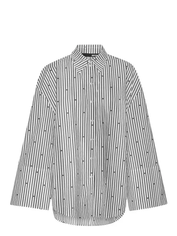 ROTATE BY BIRGER CHRISTENSEN Stripe-pattern Shirt - White