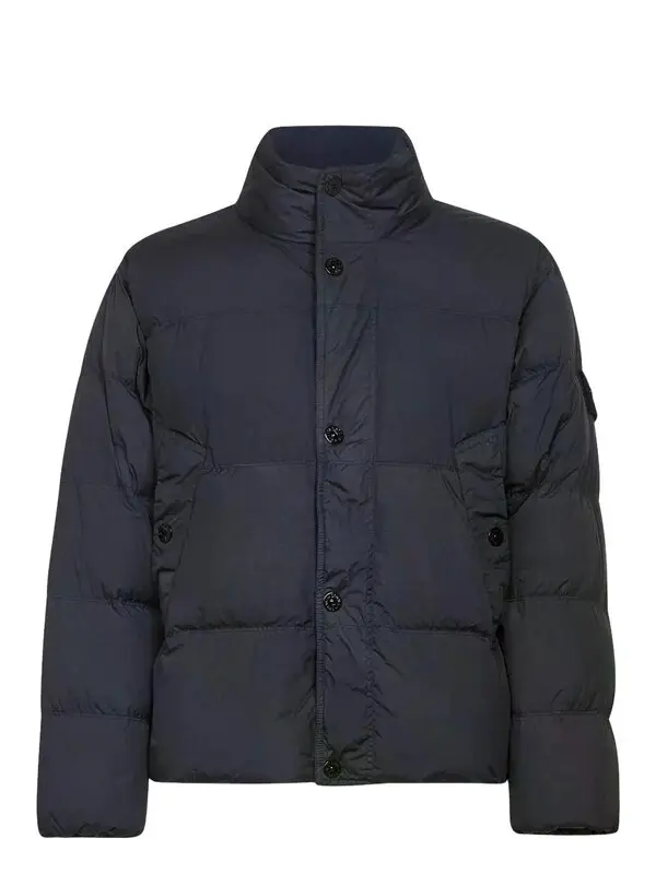 Stone Island Logo-patch Puffer Jacket - Blue