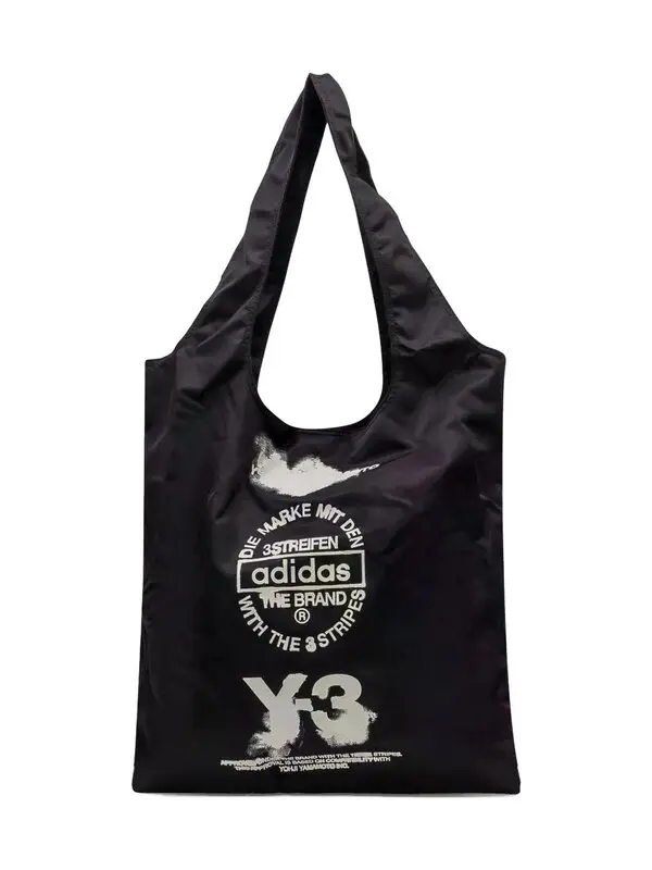 Y3 Logo-print Tote Bag - Black