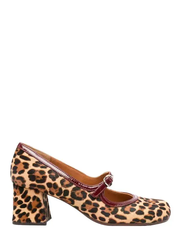 Chie Mihara 60mm Leopard-print Block-heel Pumps - Brown