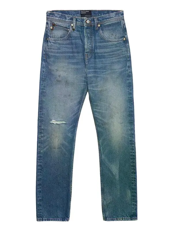 Enfants Riches Déprimés Distressed Straight-leg Jeans - Blue