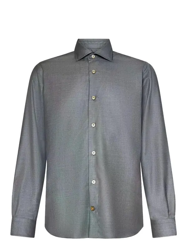 FRANZESE COLLECTION Donald Trump Pointed-collar Buttoned Shirt - Grey