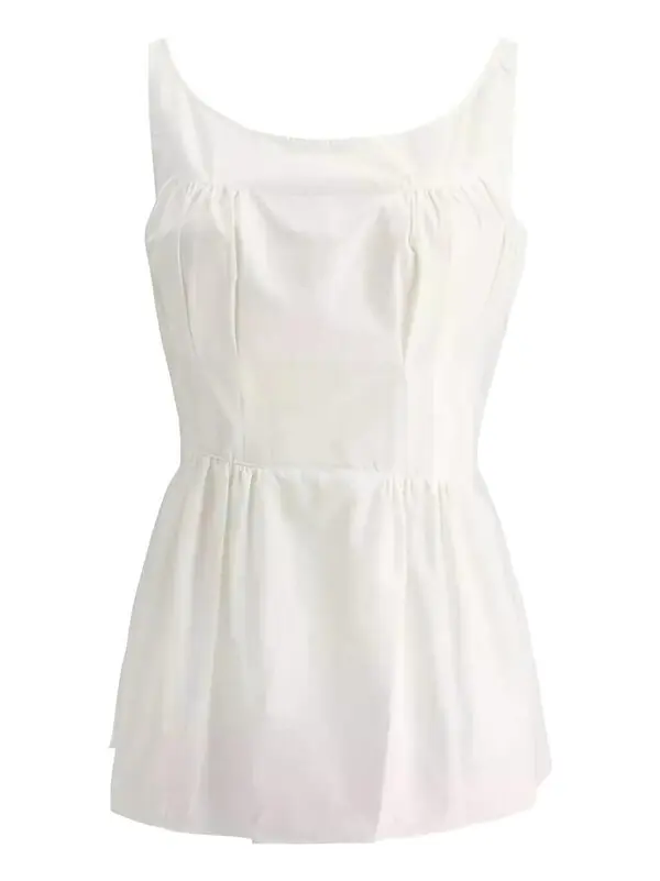 Aspesi Sleeveless Tie-waist Top - White