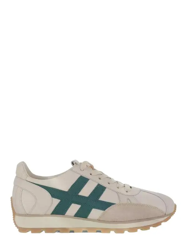 Hogan Leather Lace-up Trainers - Neutrals