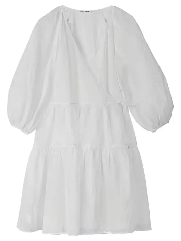 Cecilie Bahnsen Mirabelle Wrap-effect Dress - White