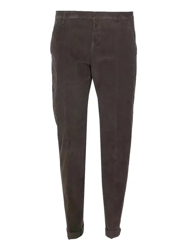 DONDUP Corduroy Tapered Trousers - Brown