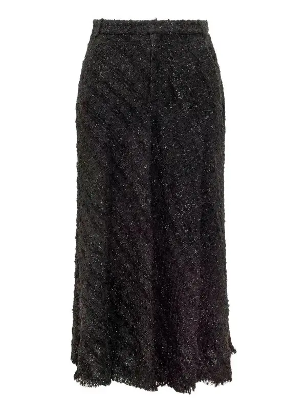 IRO PARIS Sparkle-fringed Skirt - Black