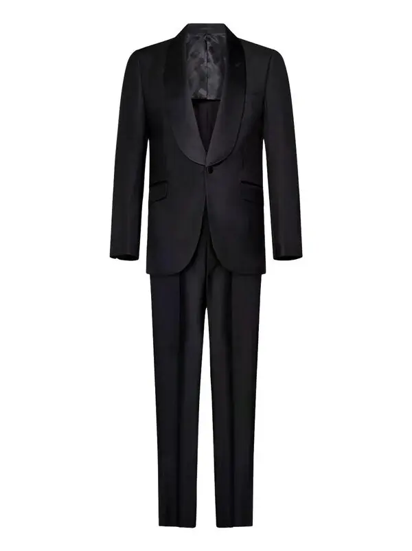 FRANZESE COLLECTION Brad Pitt Single-breasted Dinner Suit - Black