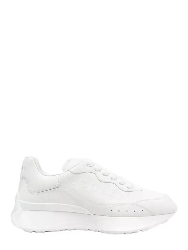 Alexander McQueen Oversized Logo-embossed Sneakers - White