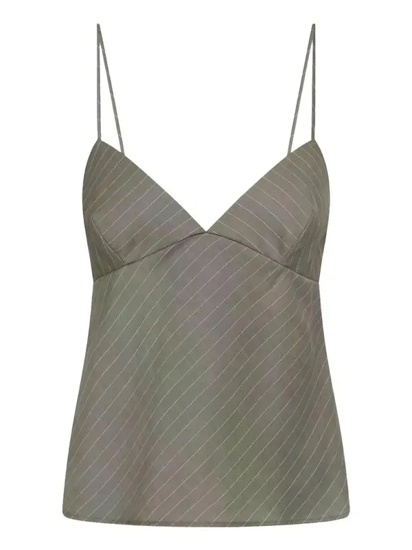 ST. AGNI Pinstripe Cami Top - Grey