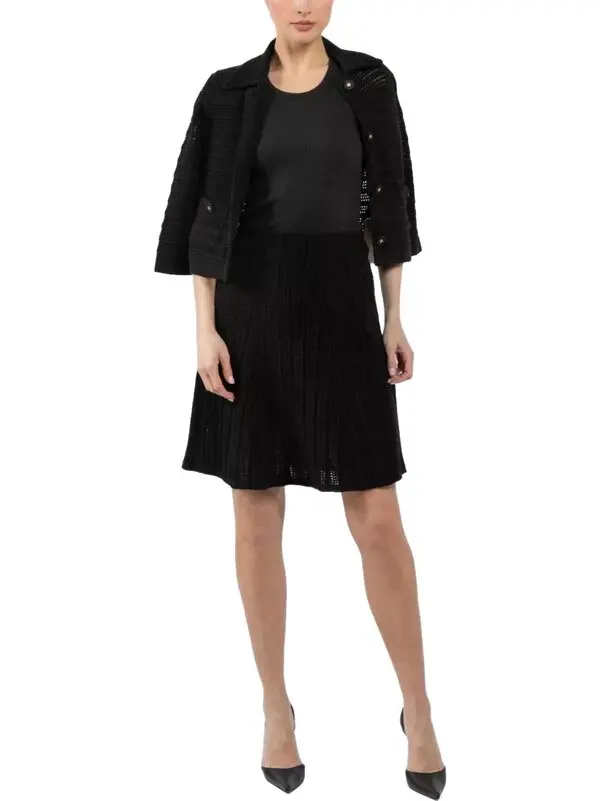 Dorothee Schumacher Textured Flared Mini Skirt - Black