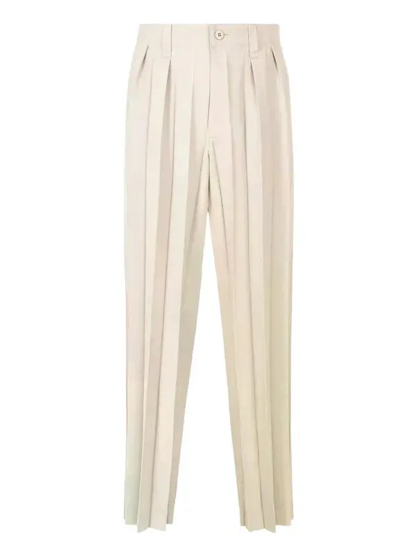 Issey Miyake Pleated Trousers - Neutrals