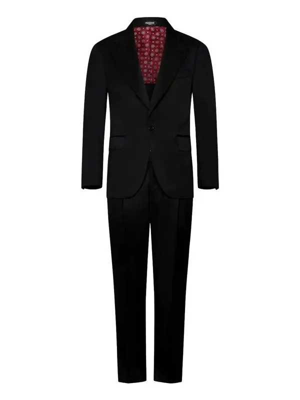FRANZESE COLLECTION James Bond Pinstripe Peak-lapel Suit - Black
