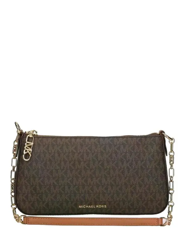 Michael Kors Monogram Chain-strap Bag - Brown