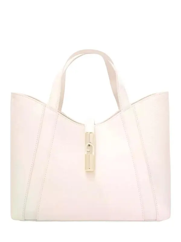 Furla Goccia Curved-top Clasp Tote - Neutrals