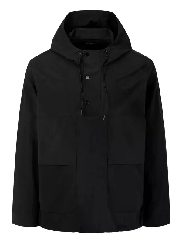 STUDIO TOMBOY Hooded Panelled Pullover Jacket - Black
