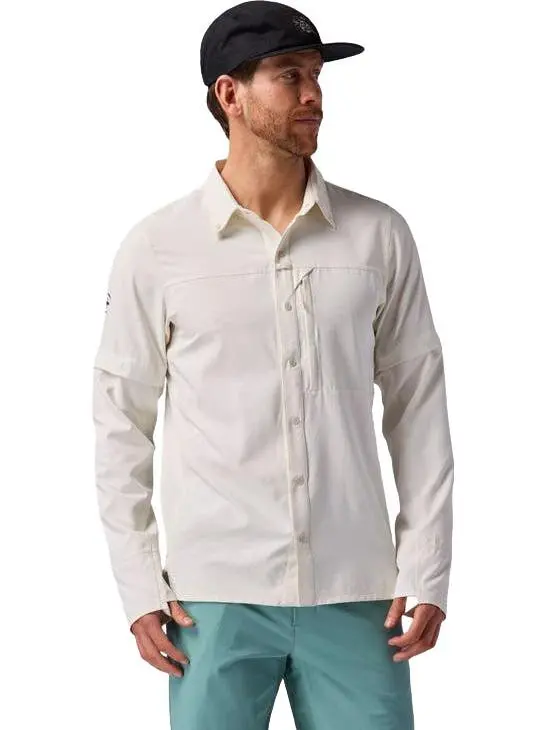 BACKCOUNTRY Tahoe Woven Convertible Snap-up Shirt - Egret