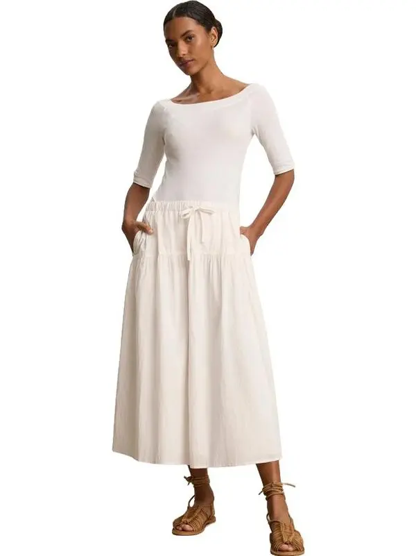 Velvet By Graham & Spencer Loui Maxi Skirt - Neutral / White