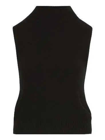 Oscar De La Renta Sleeveless Ribbed Pullover - Natural