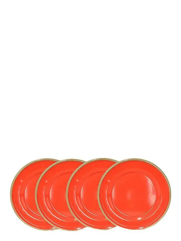 THE GET OUT Enamelware Plate Set - Red