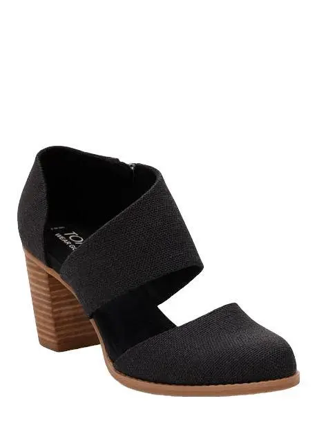 Toms Pumps With Stacked Heel - Black
