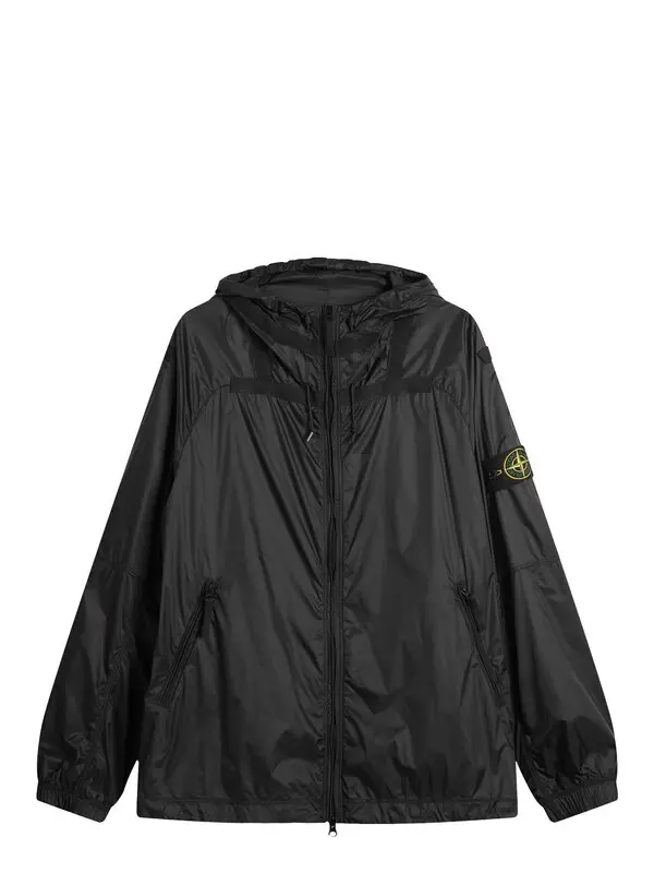 Stone Island Ripstop Light Nylon Hooded Jacket - Lead Grey