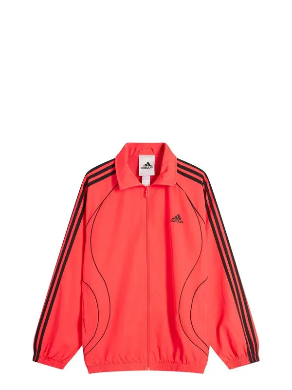 Adidas Teamgeist Track Top Oversized Fit - Lucid Red/black