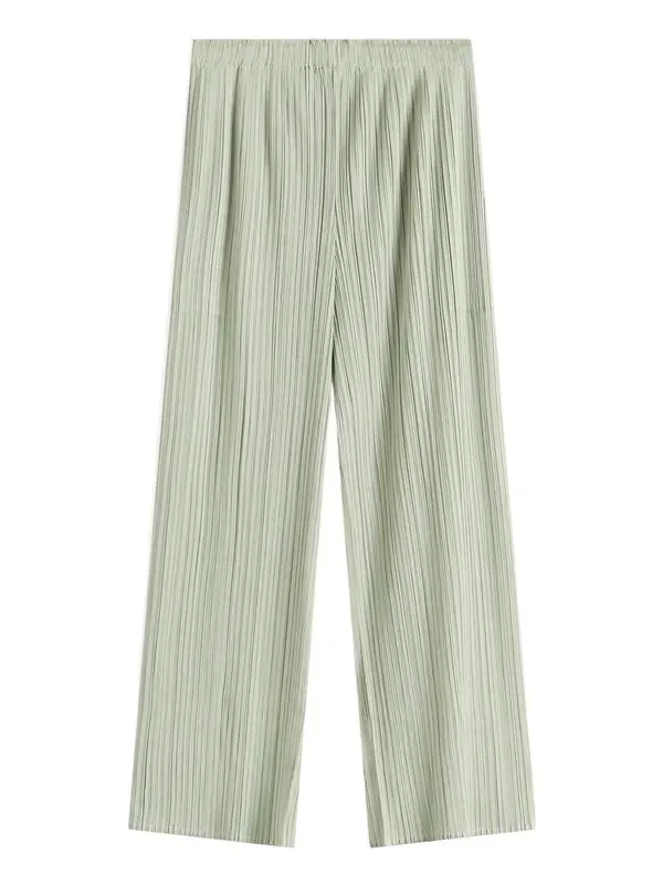 Issey Miyake Pleated Trousers - Pastel Green