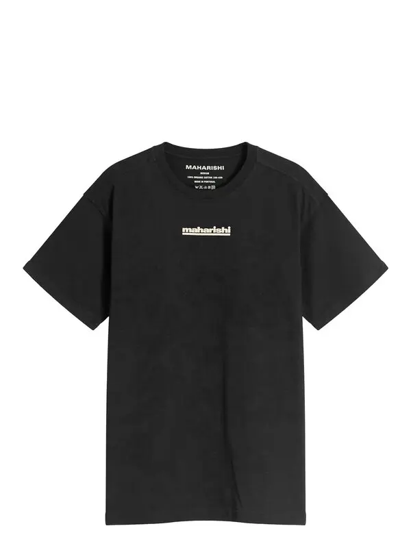 MAHARISHI Maha-paizhi Sashiko T-shirt - Black