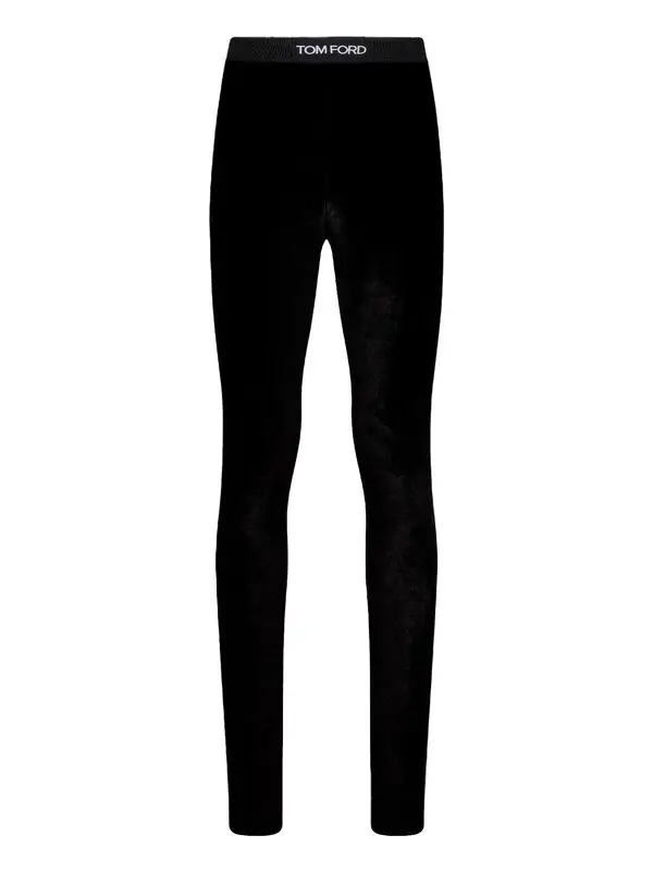 TOM FORD Velvet Leggings - Black
