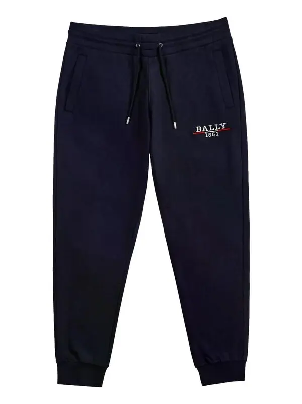 Bally Embroidered-logo Sweatpants - Blue