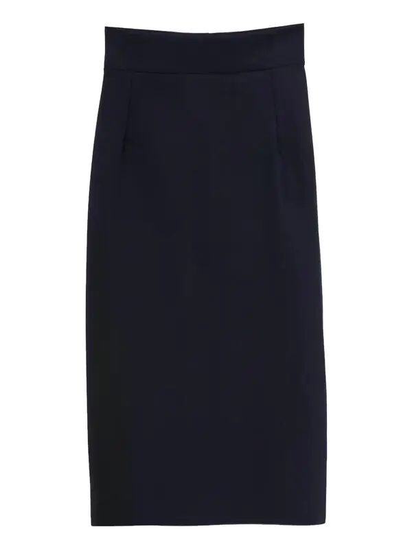 Chiara Boni La Petite Robe High-waisted Midi Skirt - Blue