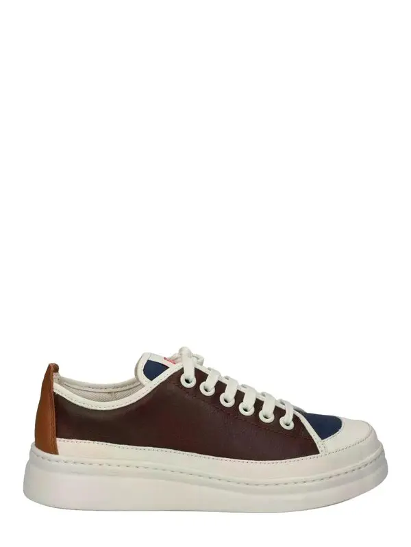 Camper Leather Panelled Lace-up Sneakers - Brown