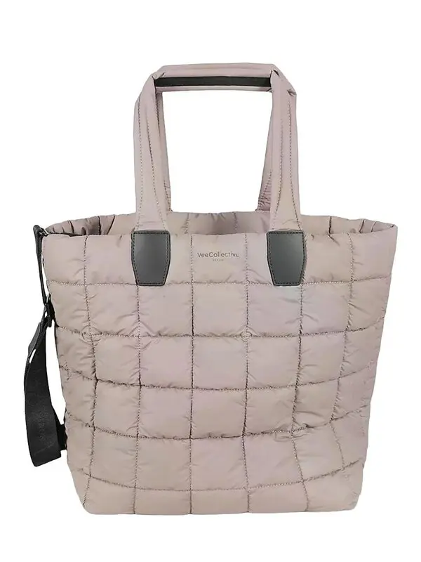 VEECOLLECTIVE Quilted Porter Tote Bag - Neutrals