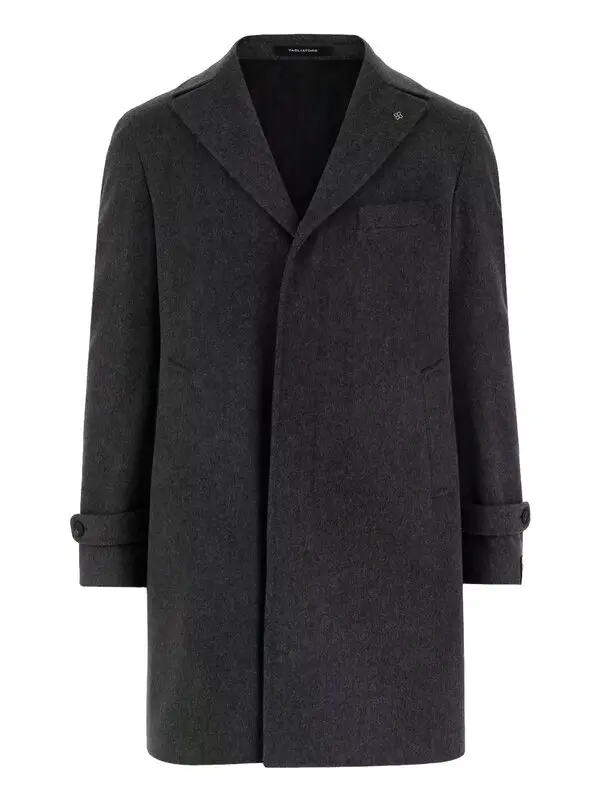 Tagliatore Single-breasted Wool Coat - Grey