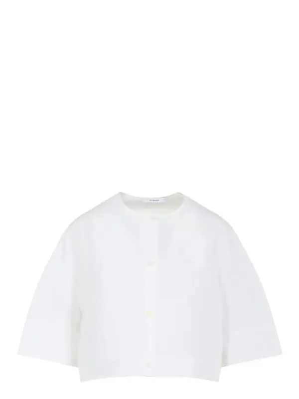 Givenchy Embroidered Crop Top - White