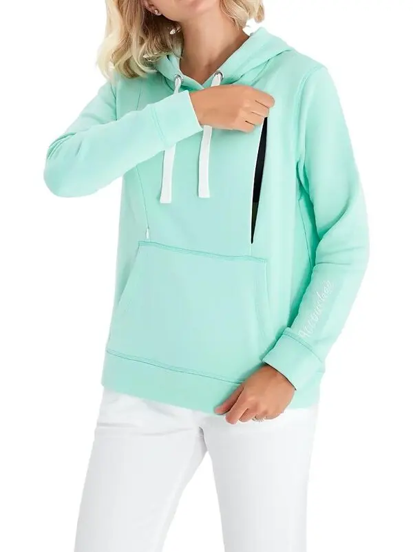 ACCOUCHEE Iconic Maternity/nursing Hoodie - Accouchee Green