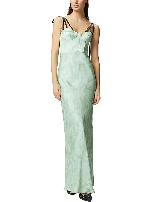 Pinko Occhione Maxi Dress - Light Green