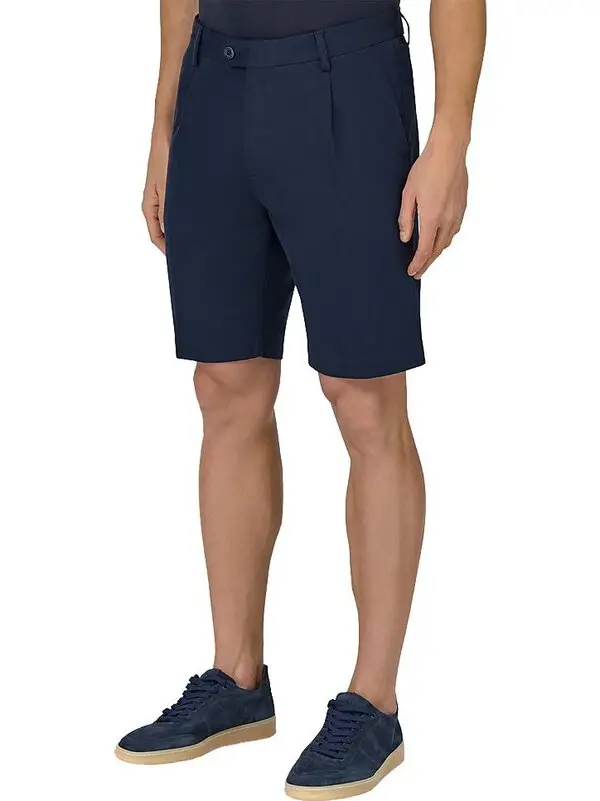 Boggi Milano Stretch Bermuda Shorts - Navy Blue
